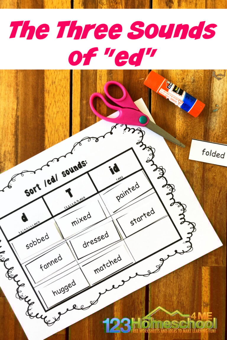 FREE Printable Three Sounds of Ed Worksheets
