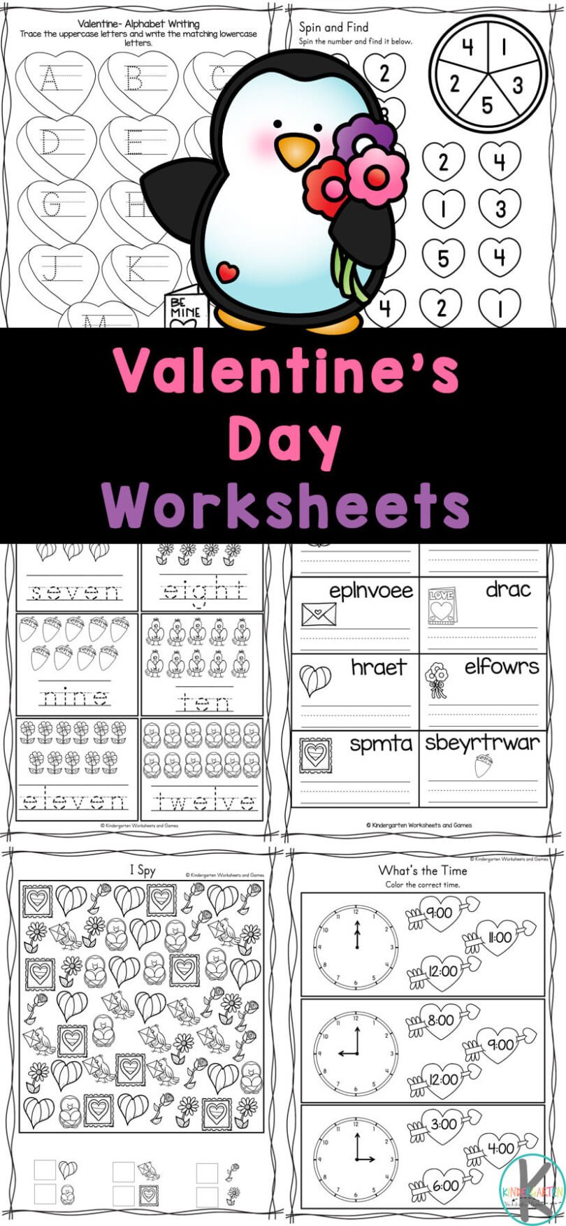 ️ FREE Valentines Day Counting Cards Activity for Preschoolers