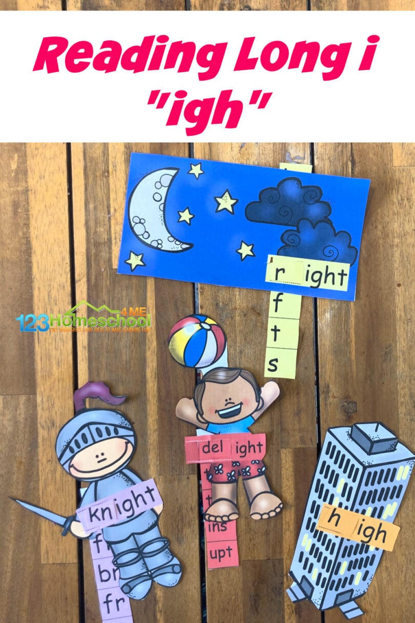 FREE Printable igh Sound Words Phonics Activity