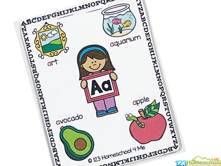 FREE Printable Alphabet Flip Book for Kids