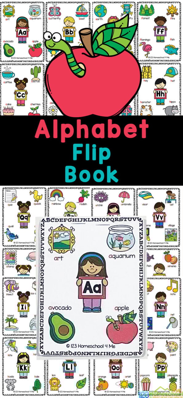 FREE Printable Alphabet Flip Book for Kids