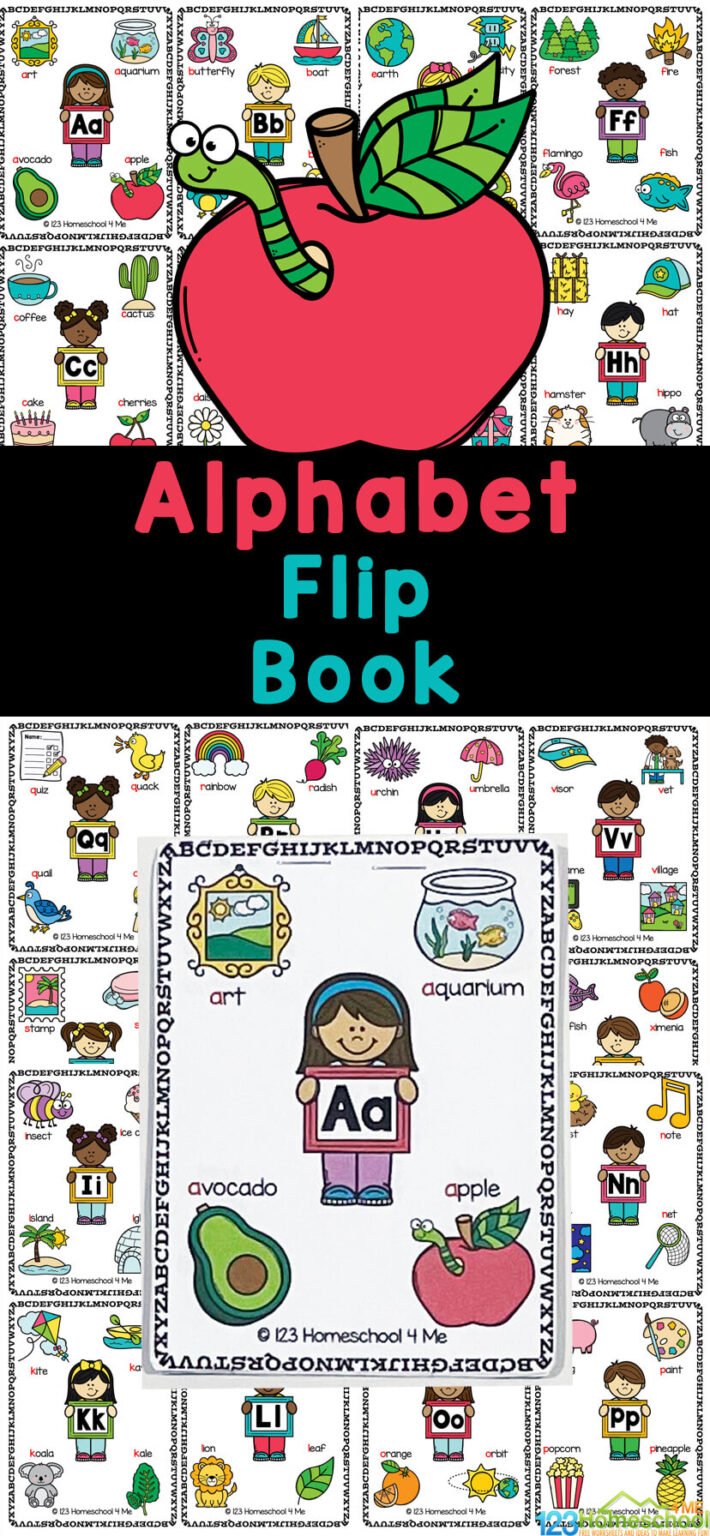 FREE Printable Alphabet Flip Book for Kids