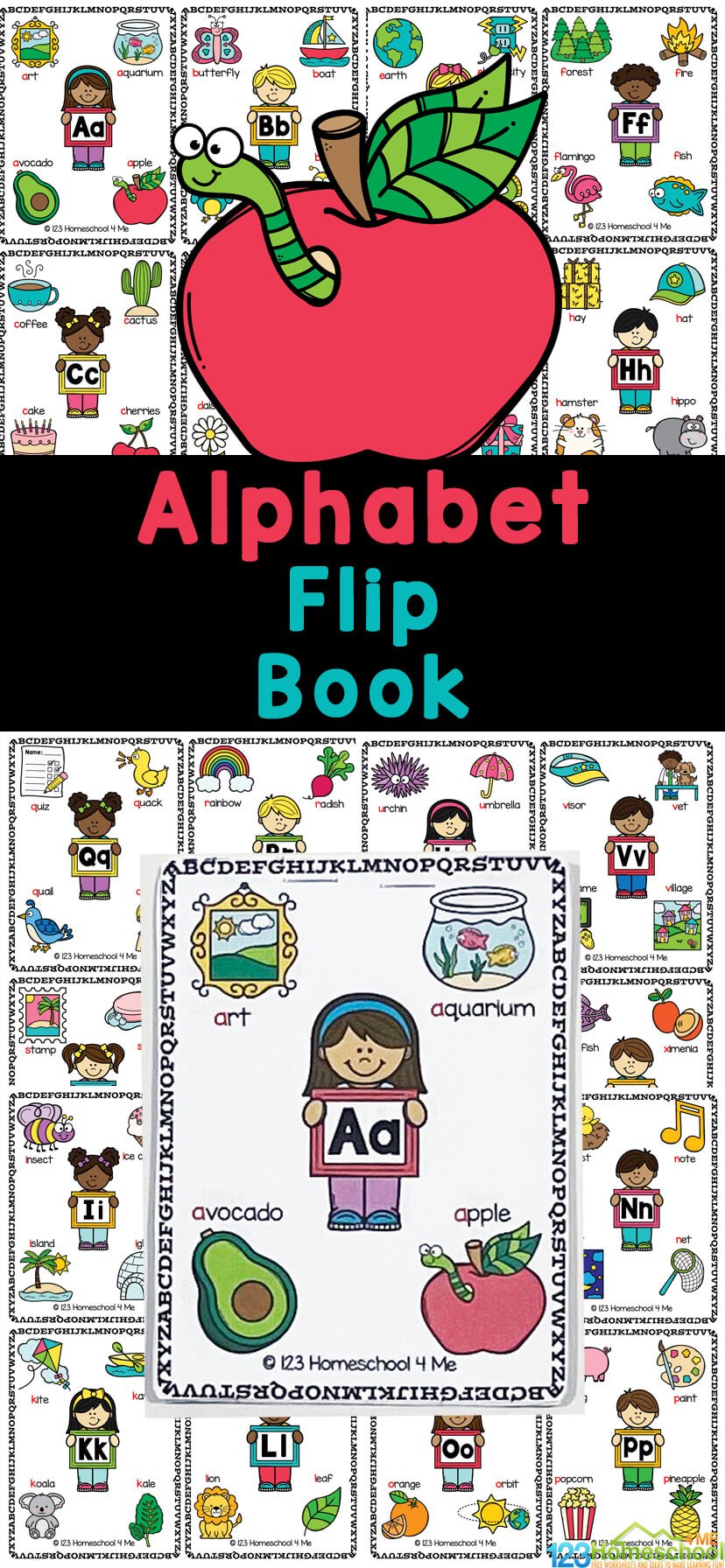 FREE Printable Alphabet Flip Book for Kids