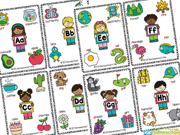 FREE Printable Alphabet Flip Book for Kids