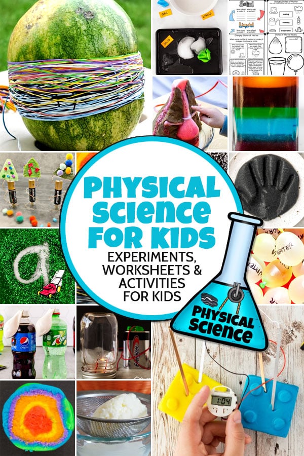 🧪 Physical Science for Kids - Experiments, Worksheets, & Activities