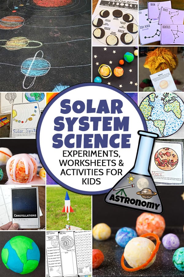 🌍🪐🌘 Solar System for Kids Lesson, Experiments, Activities, and Worksheets