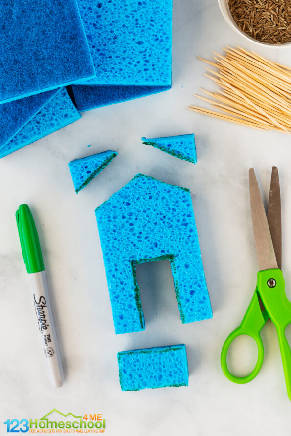 EASY Grass House - Plant Activity for Kids
