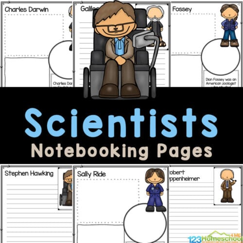 FREE Printable Famous Scientists and their Inventions Notebook Pages ...