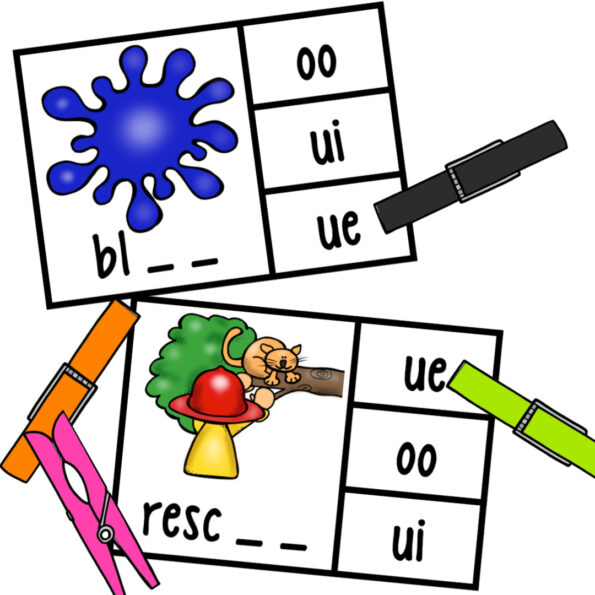 FREE Printable Long u Sound Vowel Words Printable Activity