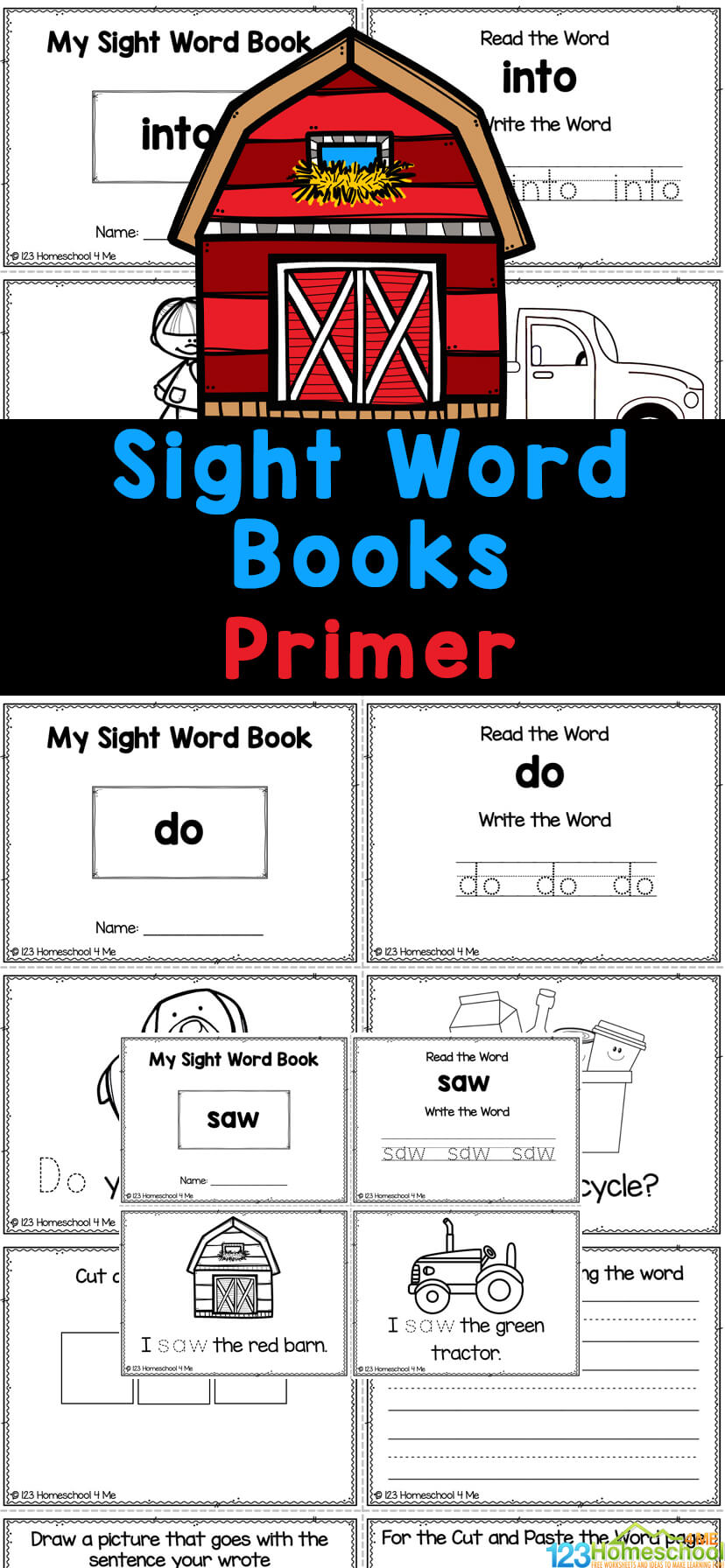 Sight Words for Kids FREE Worksheets, Activities, Games