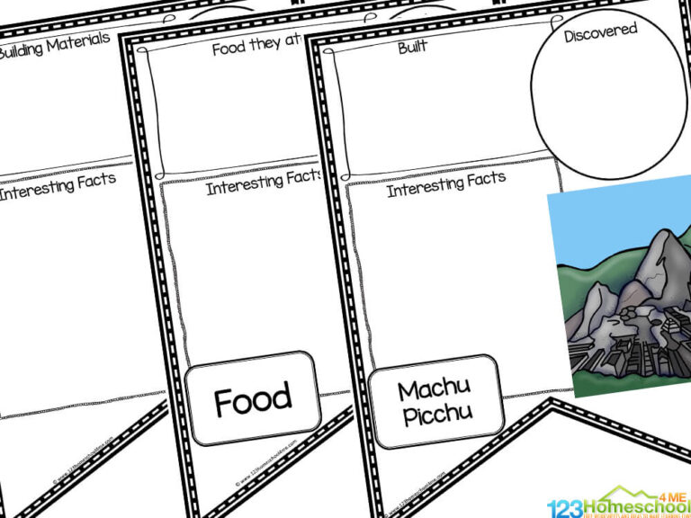 Inca Civilization Printable Pennants Activity