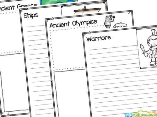 All About Ancient Greece Worksheets and Notebooking Pages
