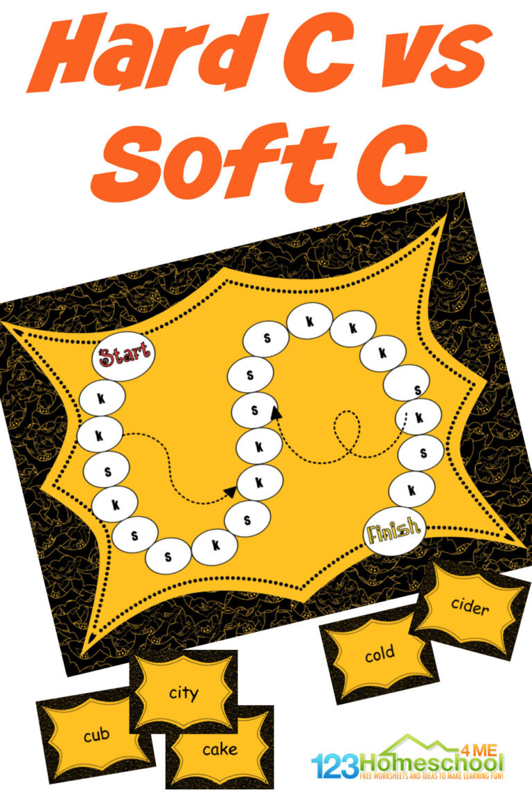 FREE Printable Hard C And Soft C Words GAME FREE Printable Hard C And Soft C Words GAME