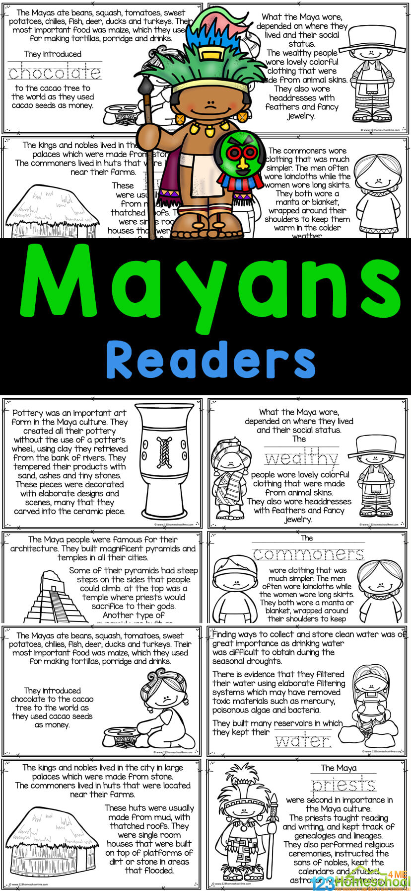 Who Were the Ancient Maya People Readers to Read, Color & Learn