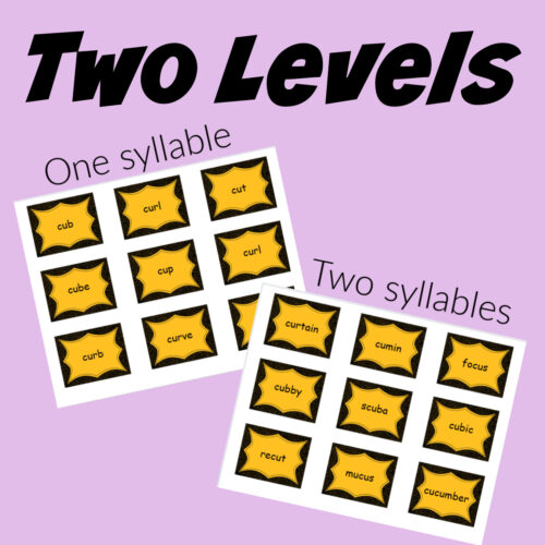 FREE Printable Hard c and Soft c Words GAME