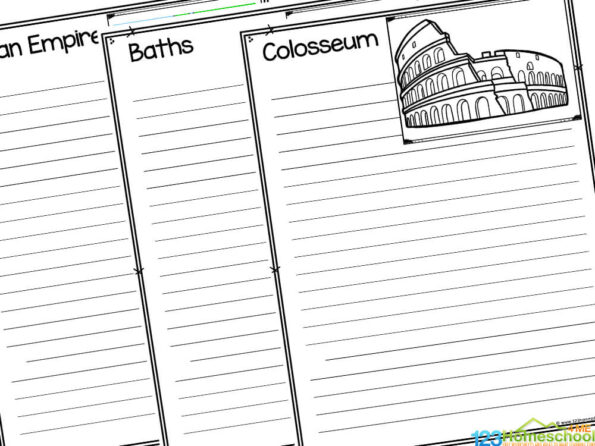 FREE Printable Roman Empire Notebooking Pages