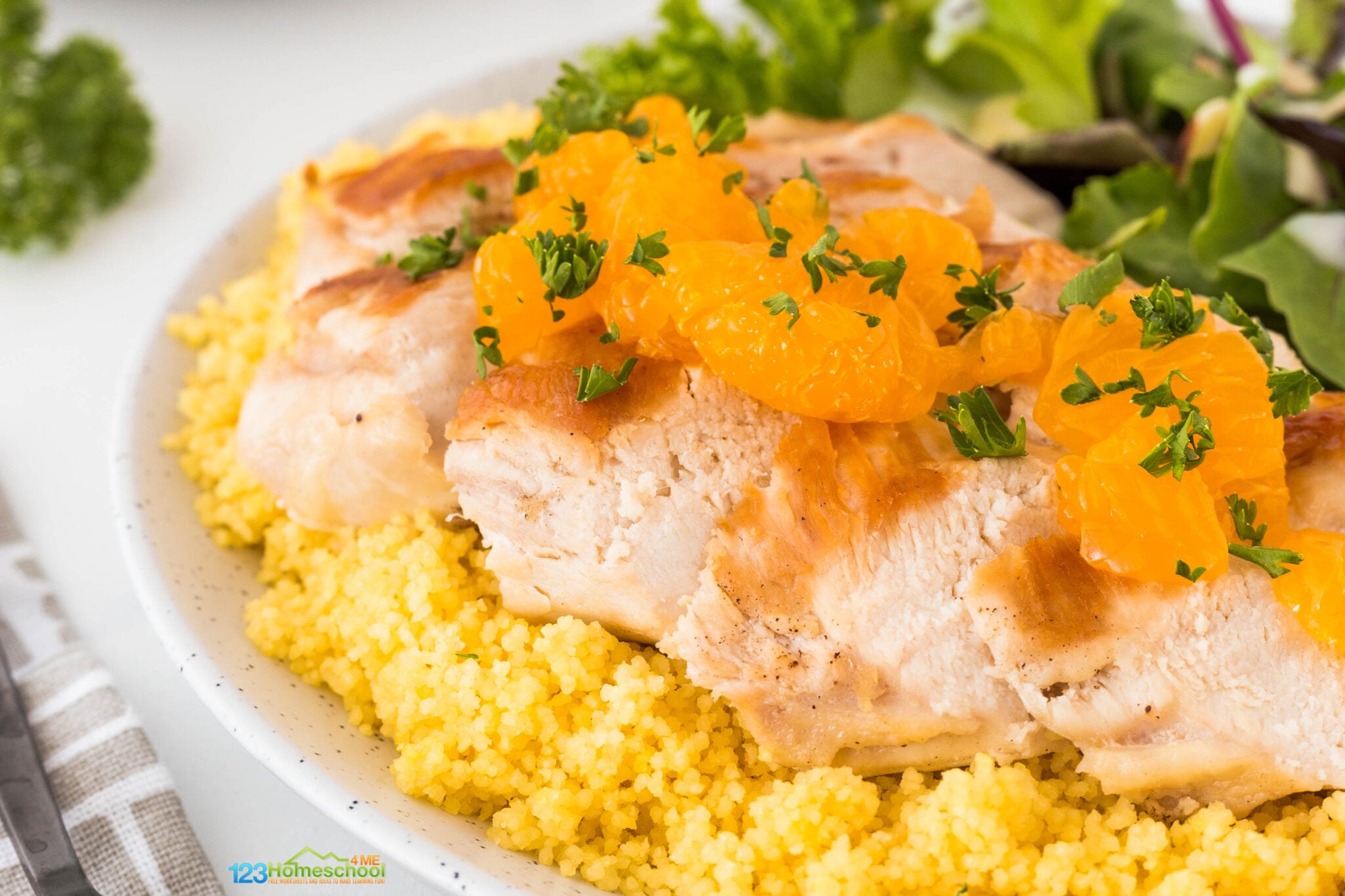 🍊 Easy Orange Couscous Chicken Recipe