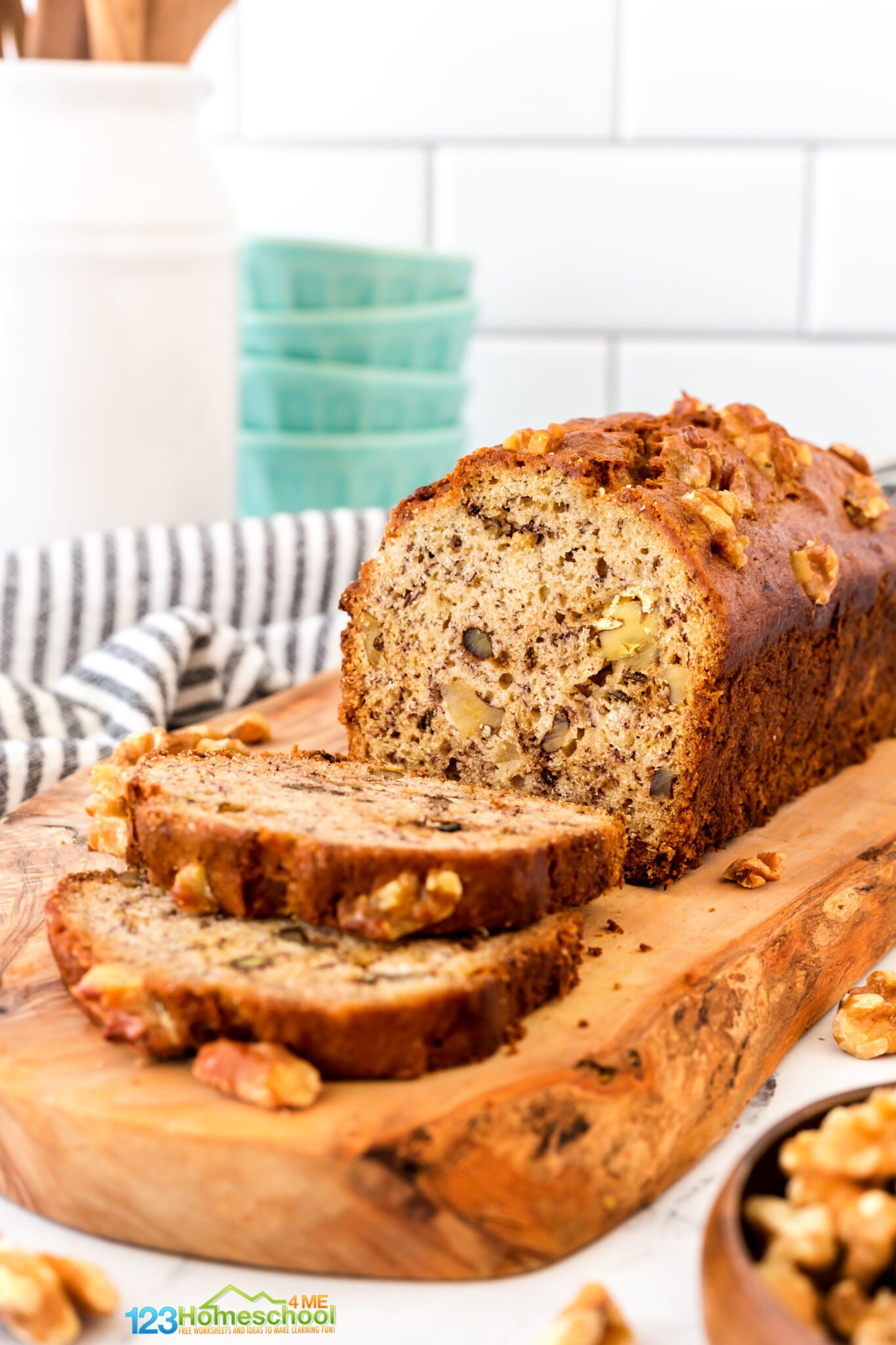 🍌 Grandma's EASY Banana Walnut Bread Recipe