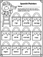 FREE Printable Spanish Color Worksheets