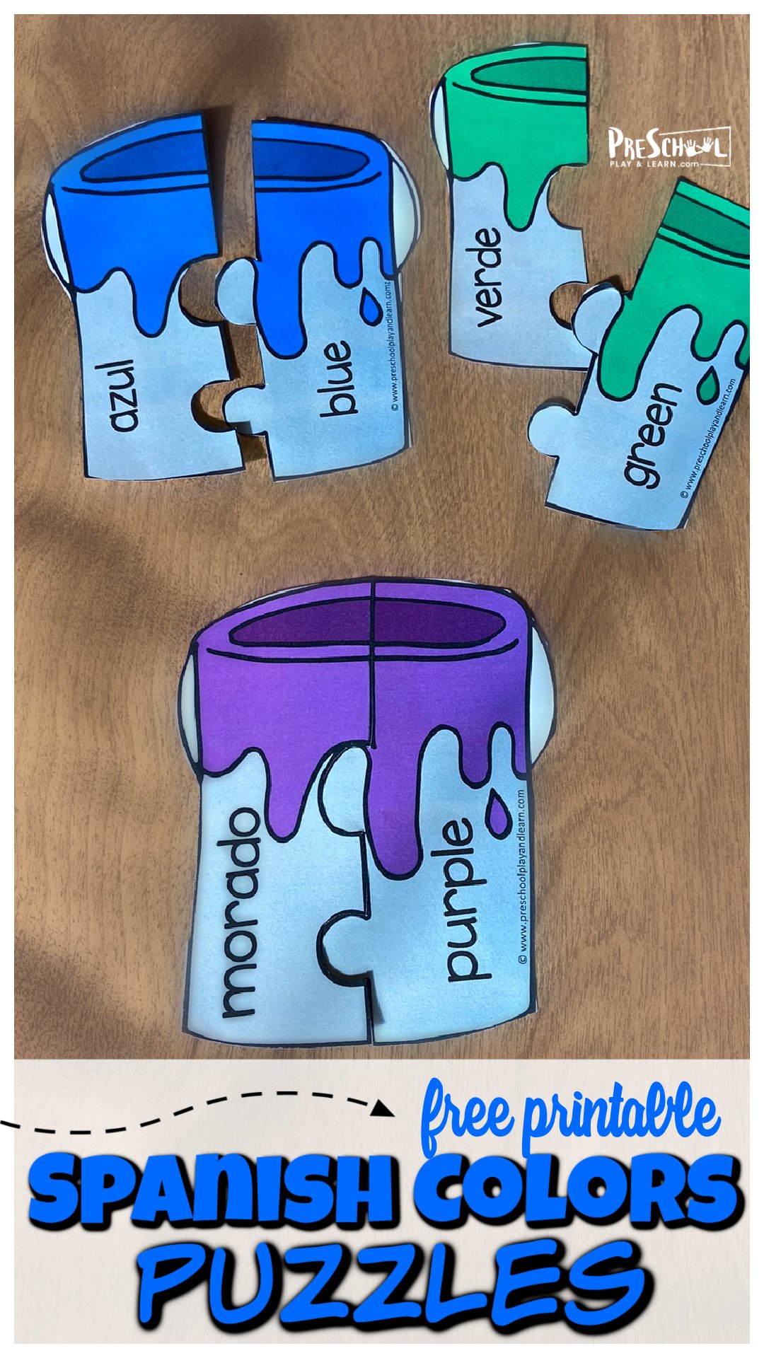 FREE Printable Spanish Color Worksheets