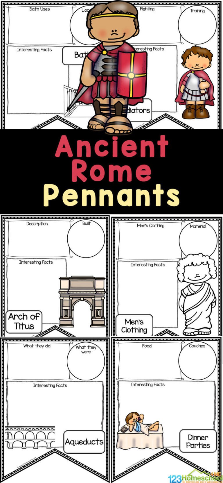 FREE Printable Life in Ancient Rome History Reader for Kids