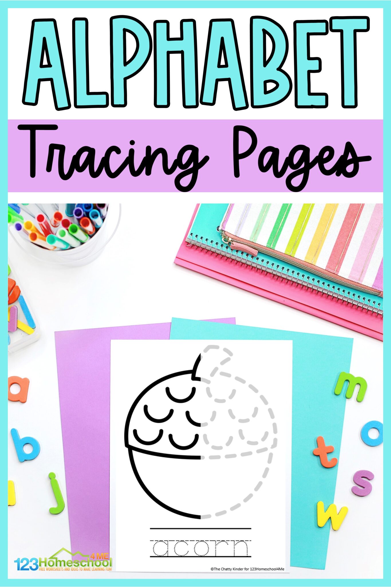 FREE Printable Trace the Picture Alphabet Worksheets