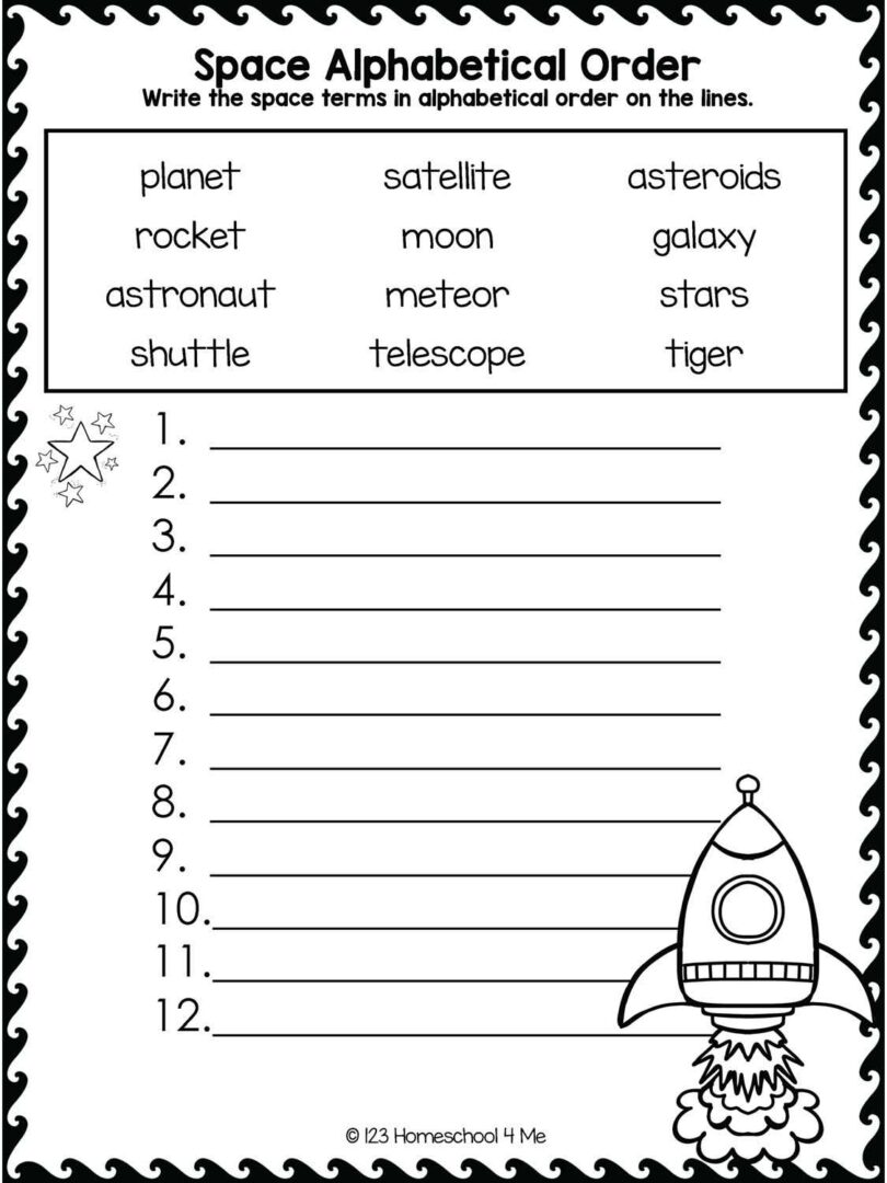 FREE Printable Alphabetical Order Worksheets FREE Printable Alphabetical Order Worksheets