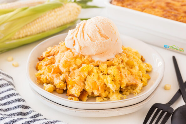🌽 EASY Corn Spoon Bread Pudding Recipe