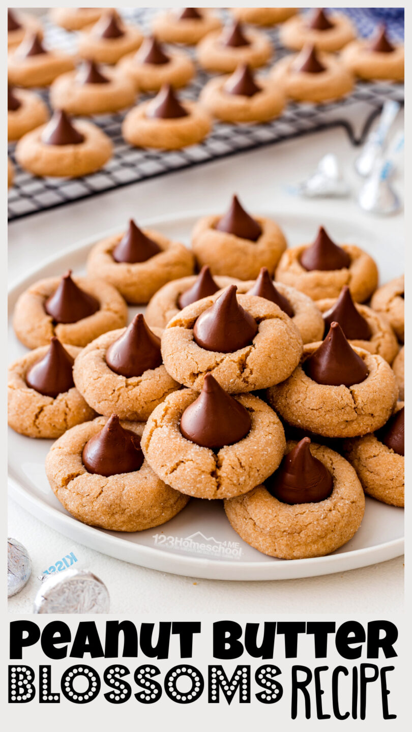Peanut Butter Blossoms Recipe with Hershey Kiss