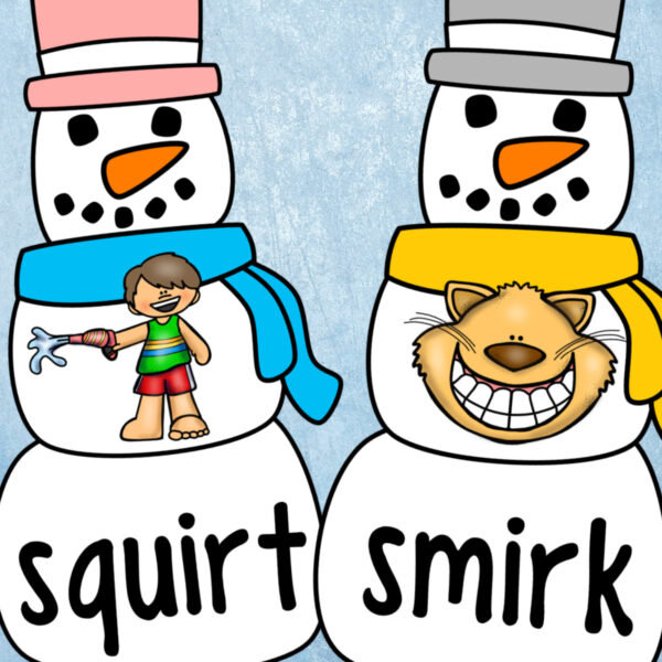 ⛄ Snowman R-Controlled Vowel Syllables Activity (Free Printable)