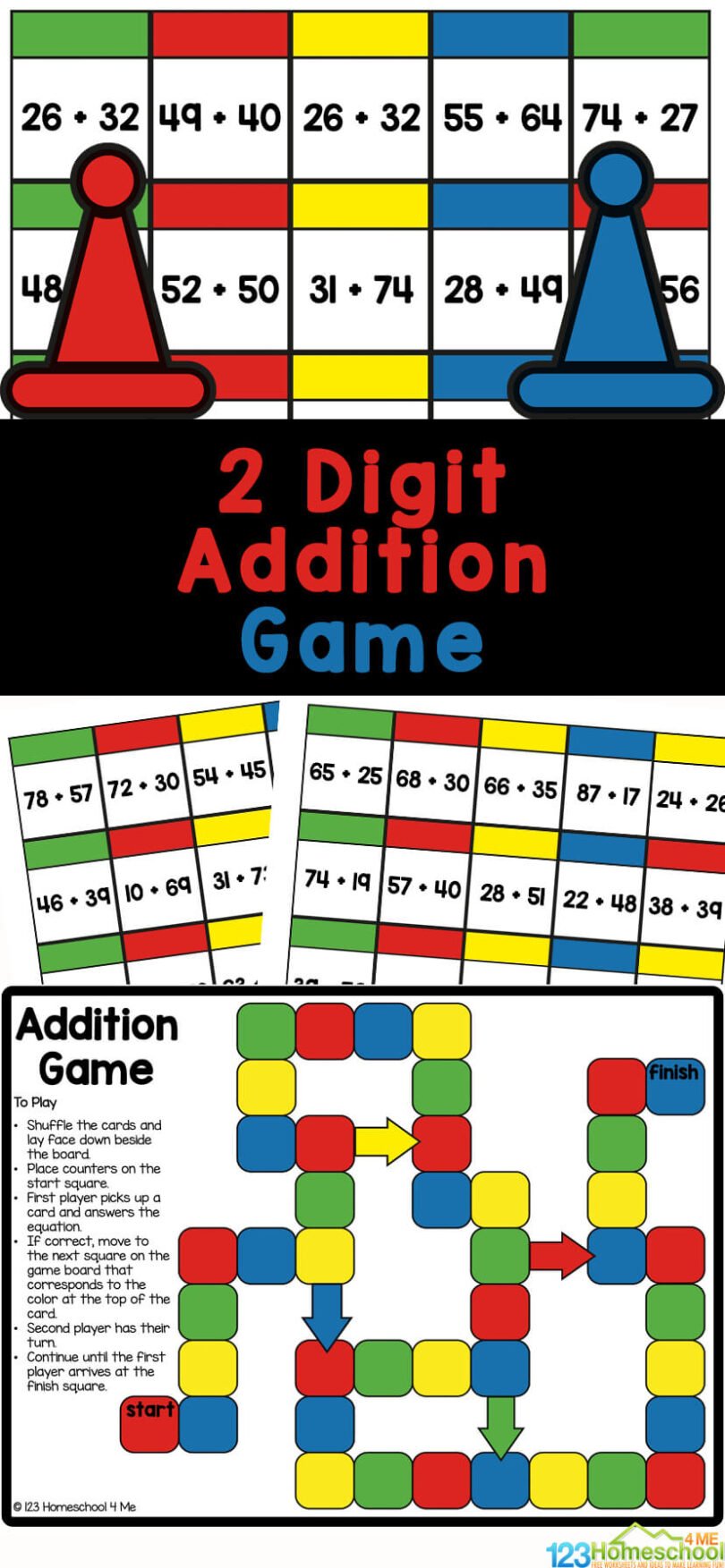 Addition with Pictures Math Worksheets for Kindergarten