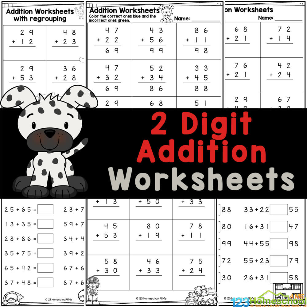 Digit Addition Without Regrouping