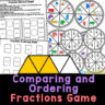 FREE Printable Comparing and Ordering Fractions Math Game