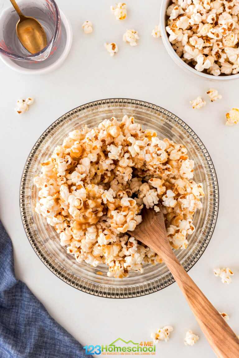 EASY Microwave Carmel Popcorn Recipe