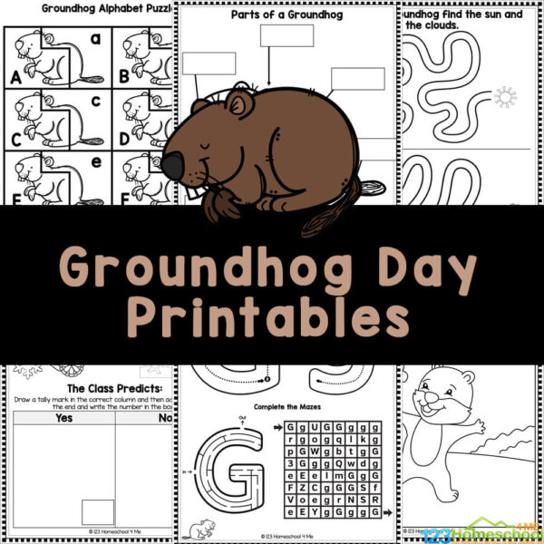 FREE Groundhog Day Printables, Worksheets, & FUN!