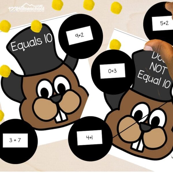 Groundhog Day Math - Making Ten Games