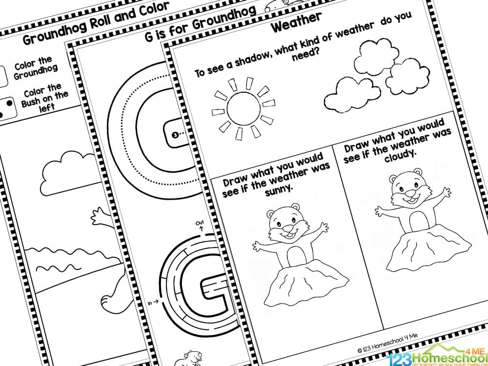 FREE Groundhog Day Printables, Worksheets, & FUN!