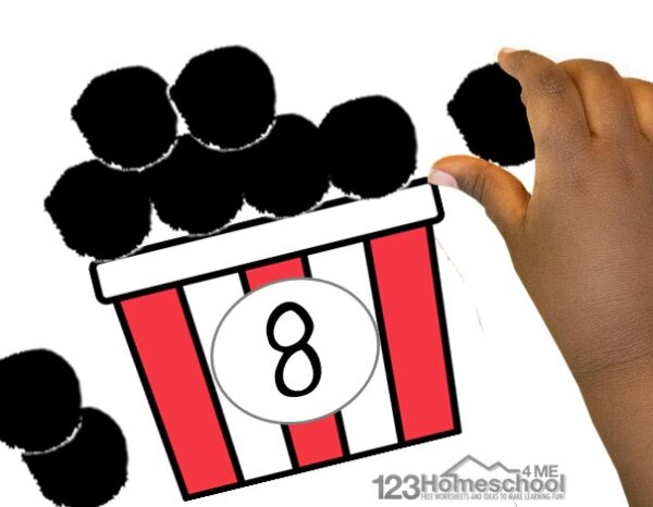 Fried Chicken Counting Activity for Preschoolers