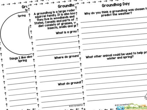 FREE Printable Groundhog Day Worksheets for 1st-4th grade