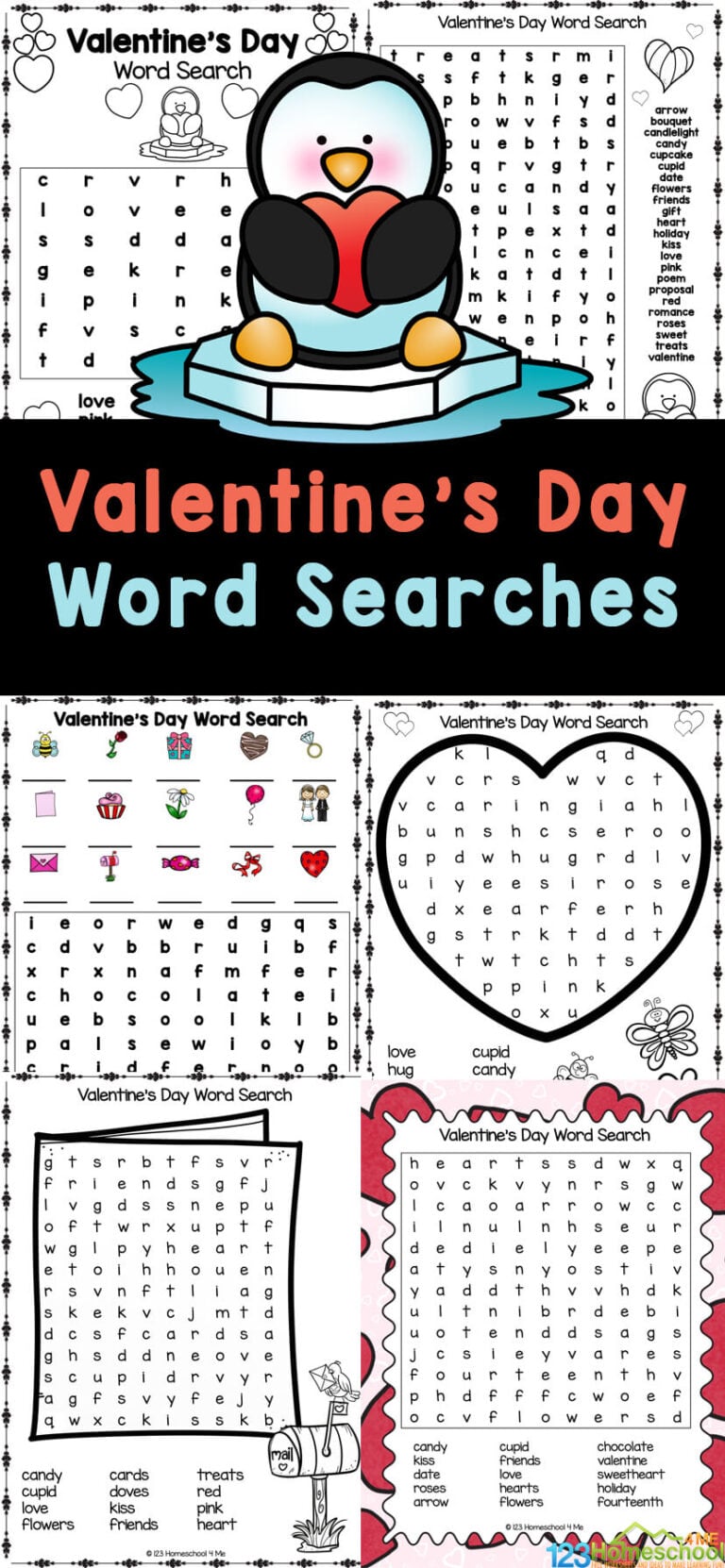 ♥️ Valentine’s Day Math Activity - 4 Free Printable Logic Puzzles