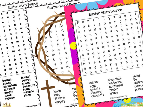 FREE Printable Easter Word Searches