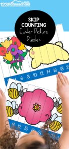 Easter Skip Counting Puzzles Math Activities