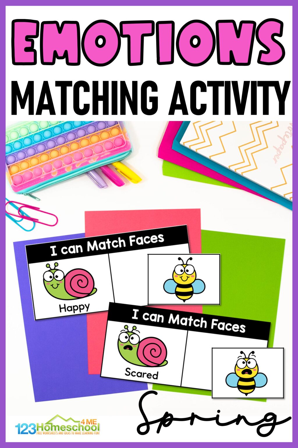 Teaching Emotions Activity - Feelings Matching Game for Kids