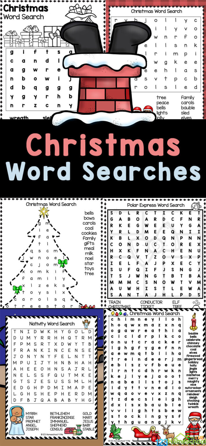 FREE Printable Number Word Searches Worksheets