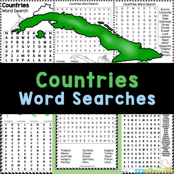 Word Searches Archives - 123 Homeschool 4 Me