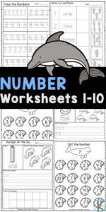 FREE Printable Kindergarten Tracing Number Practice Worksheets 1-30 pdf