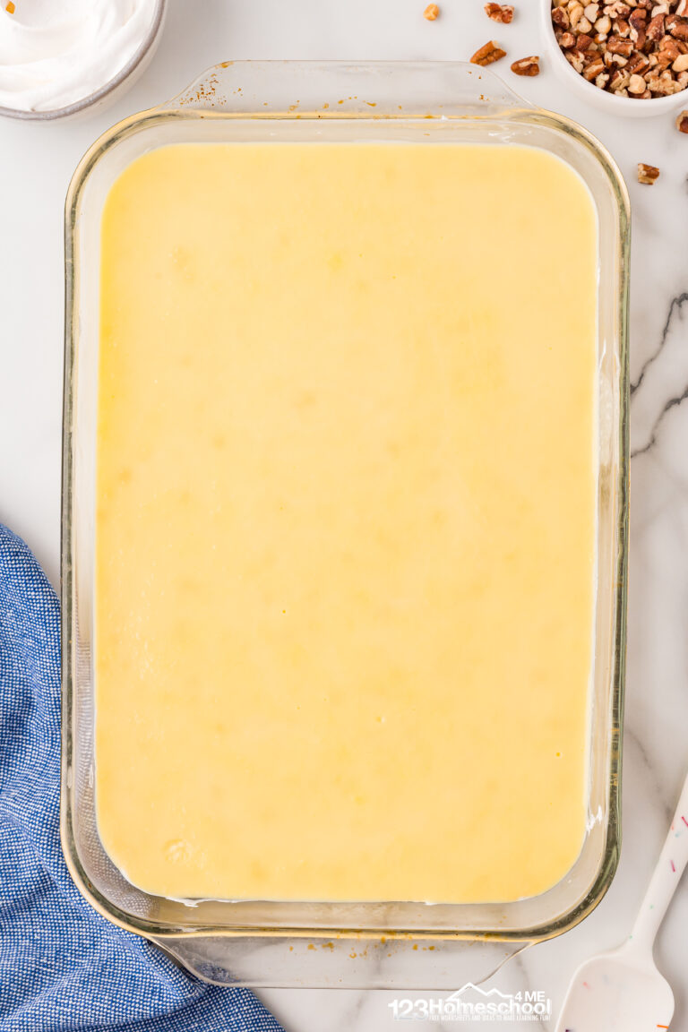 Striped Delight - 4 Layer Vanilla Pudding Dessert Recipe