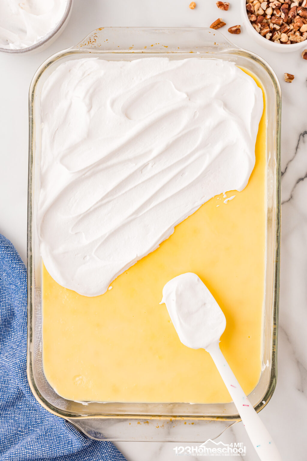 Striped Delight - 4 Layer Vanilla Pudding Dessert Recipe