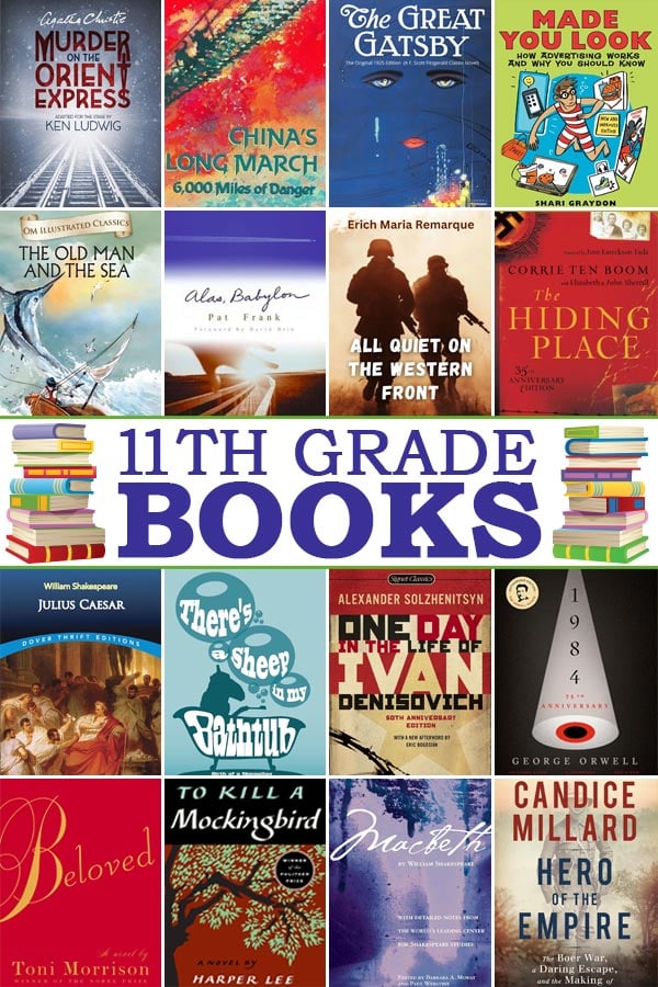 11th Grade Books Reading List - Classics and New Favorites!