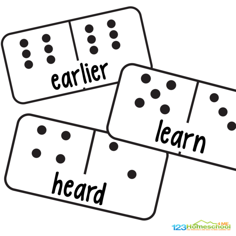 ear Sound Words Phonics Game - Free Printable